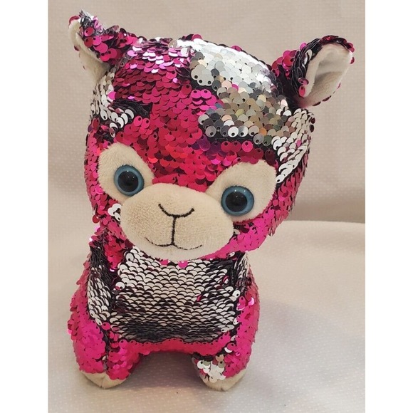 Goffa | Toys | Goffa Magenta Silver Sequins Stuffed Animal Plush Toy ...